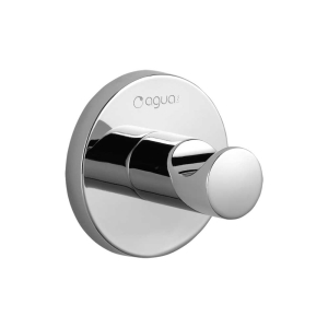 Agua Eva Chrome Single Robe Hook - Ideal Ceramics