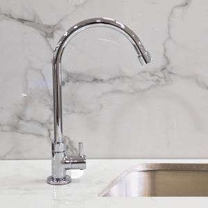 Aqua Chrome Pillar Type High Neck Tap - Ideal Ceramics