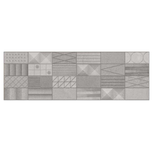 Gemma Cubic White Geometric Wall Tile - 25X75cm - Ideal Ceramics