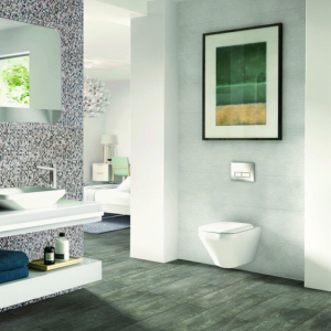 Gemma Fantacy White Luster Wall Tile - 30X90cm - Ideal Ceramics