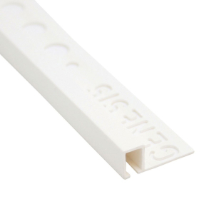 Genesis PVC White Angle Trim - 9mmX2.5m - Ideal Ceramics