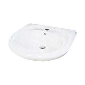 Lecico Laguna Semi Recess White Washbasin - 50X42cm - Ideal Ceramics