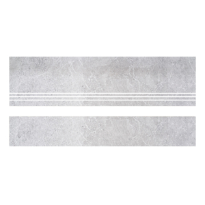 Yorke Quartz Grey Step Tile 30X120cm + Riser 15X120cm - Ideal Ceramics