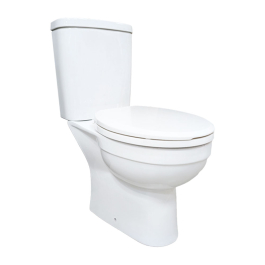 Lecico White Atlas Rimless Close Couple Toilet Set - Ideal Ceramics