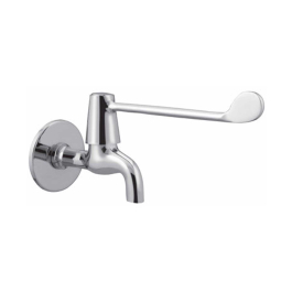 Donald Medical Chrome Elbow Action Bib Tap - Ideal Ceramics