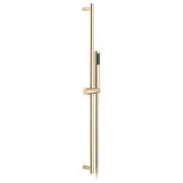 VADO Brushed Gold Round Single Function Slide Rail Kit - Ideal Ceramics