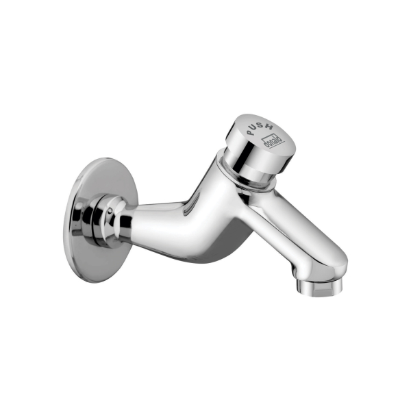 Donald Pressmatic Chrome Auto Closing Bib Tap - Ideal Ceramics