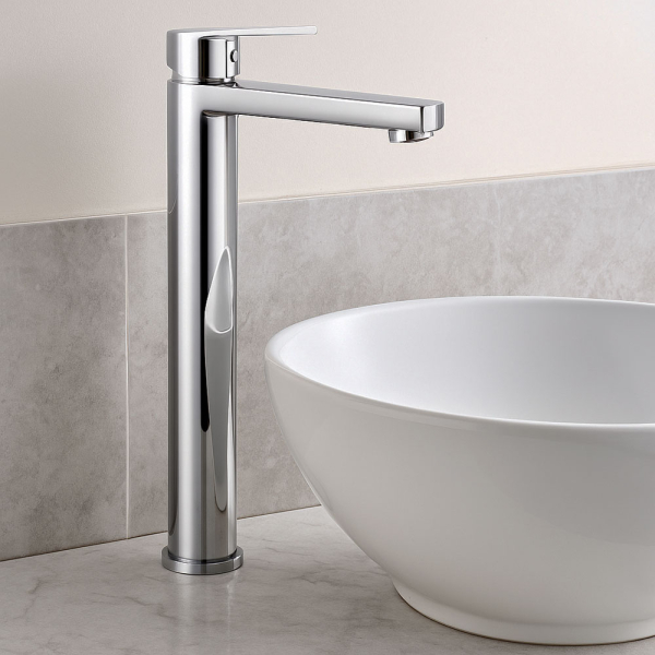 Donald Smart Chrome Tall Basin Mixer - Ideal Ceramics