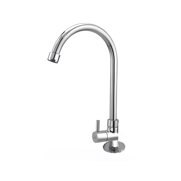Donald Twist Chrome Pillar Type Sink Tap - Ideal Ceramics
