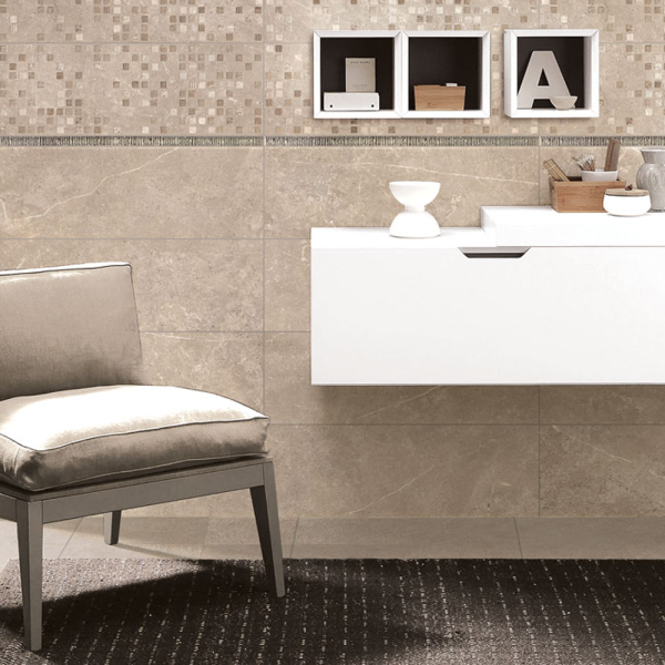 Encanto Beige Wall Tile - 25X75cm - Ideal Ceramics