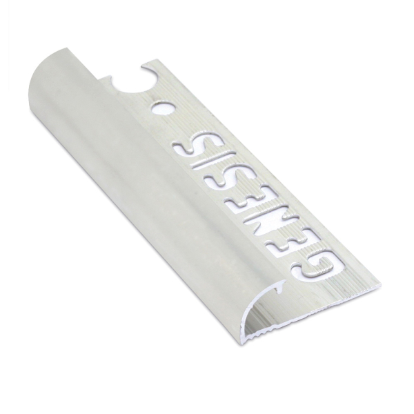 Genesis Aluminium Bright Silver Quadrant Trim - 12mmX2.5m - Ideal Ceramics