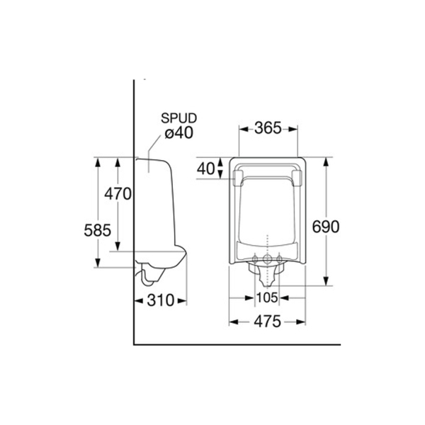 Urinal Dimensions Summer® My Size Urinal | Rustan's