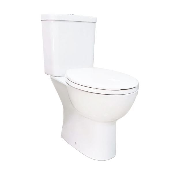 Lecico White Abbey Close Couple Toilet Set - Ideal Ceramics