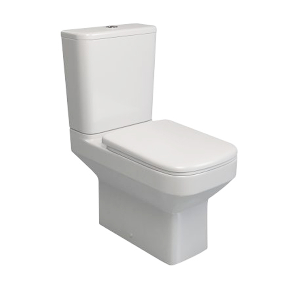 Lecico White Zara Normal Square Rimless Close Couple Toilet - Ideal ...