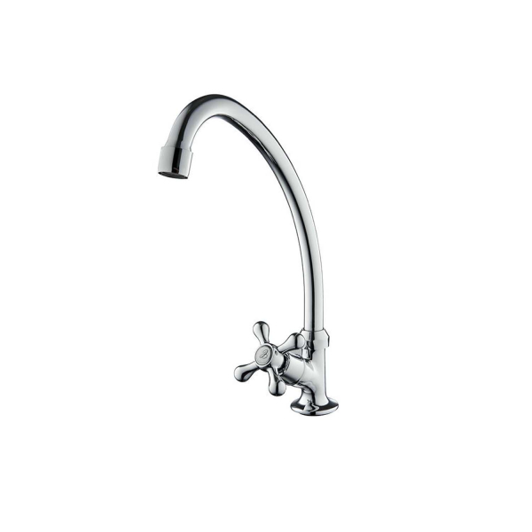 Meissen Roma Chrome Prep Bowl Pillar Type Tap - Ideal Ceramics