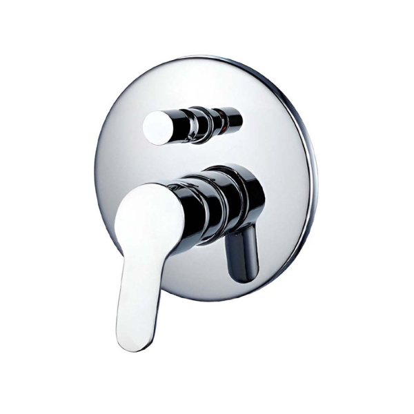 Neon Chrome 4-Way Bath/Shower Diverter Mixer - Ideal Ceramics