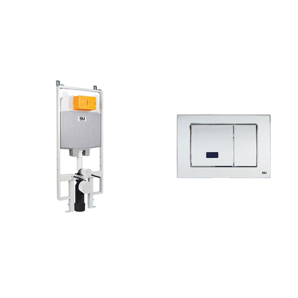Oli 74 Plus In Wall Electronic Cistern Converted Set - Ideal Ceramics