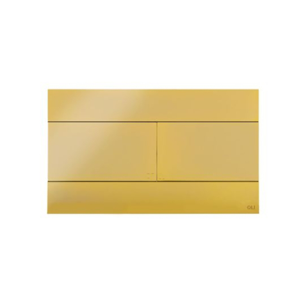 Oli Slim Gold Shiny Control Plate - Ideal Ceramics