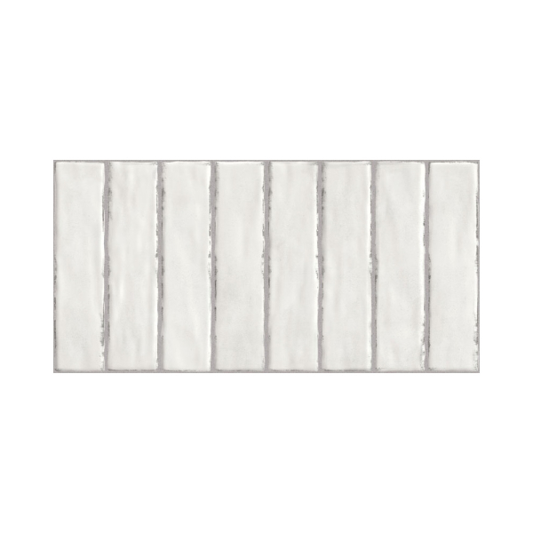 Gemma Playa Stripe White Wall Tile - 30X60cm - Ideal Ceramics