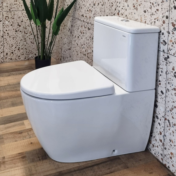 TOTO White Square Close Couple Toilet Set - Ideal Ceramics