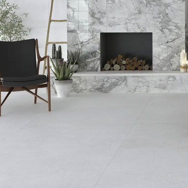 Yorke Andalus Ivory Anti-Slip Matt Floor Tile - 60X120cm - Ideal Ceramics
