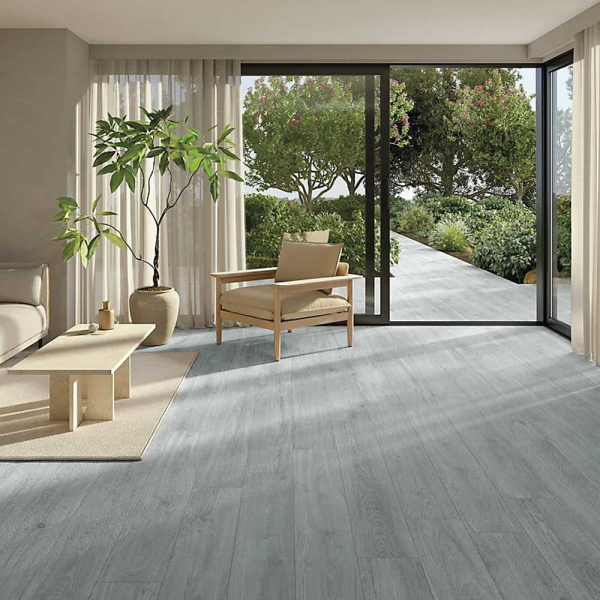 Yorke Morado Grey Floor Tile - 20X120cm - Ideal Ceramics